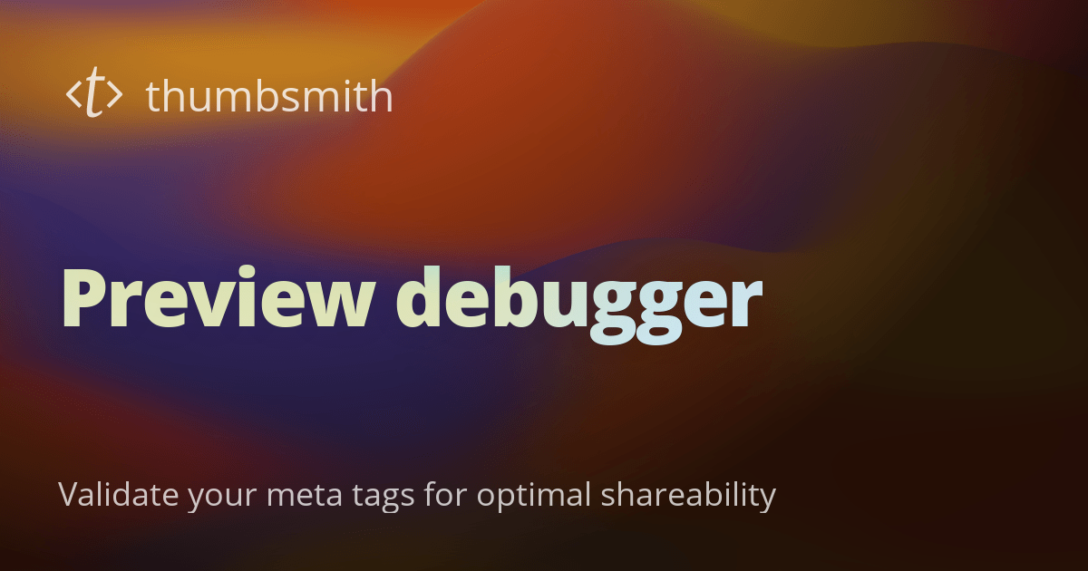 Preview debugger
