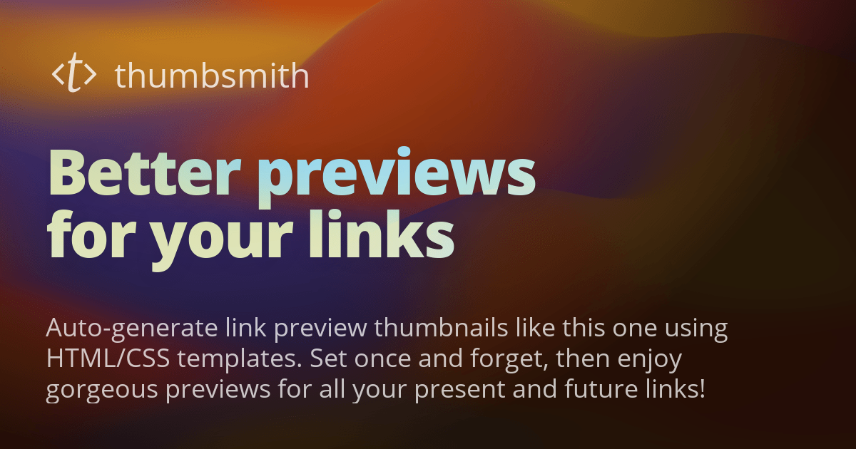 Better previews for your links